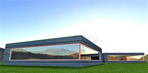 Futuristic Design Of Modular Housing On A Distant Planet After The Migration Of Mankind From