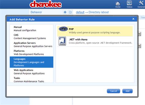 Cài đặt Cherokee Với Php5 Và Mysql Hỗ Trợ Trong Fedora 14