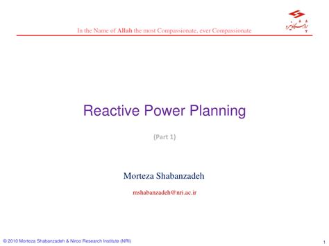 Pdf Reactive Power Planning Rpp Mathematical Models And Practical