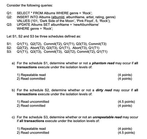 Solved Consider The Following Queries Q1 Q2 Select From