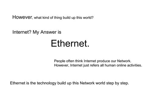 Ethernet Ppt