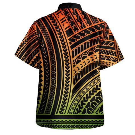 Polynesian Combo Dress And Shirt Polynesian Pattern Tattoo Color