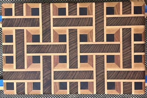D Basket Weave End Grain Cutting Board Etsy