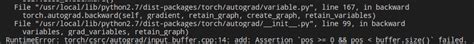 Runtimeerror In Inputbuffercpp Pytorch Forums