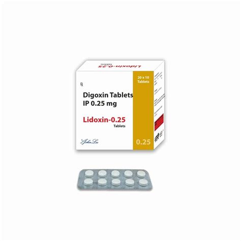 Lidoxin 025 Digoxin Ip 025 Mg At Rs 1440stripe Mominpura Nagpur