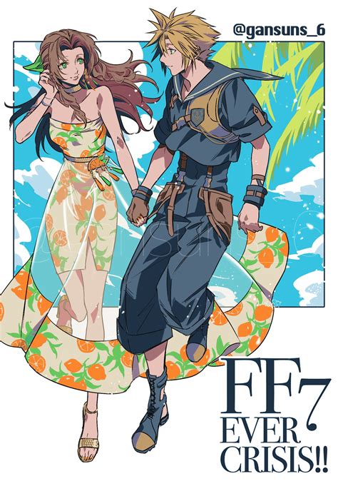 Aerith Gainsborough Citric Dress Danbooru