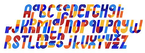 스포츠 게임 글꼴 벡터 복고풍 유행 기하학적 알파벳 문자 세트 기울임꼴 속도 서체 소문자 포함 90 년대 스타일의 로고 생성 건설 산업에 대한 스톡 벡터 아트 및 기타