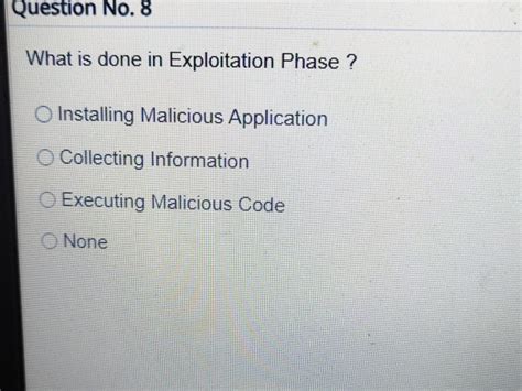 What Is Done In Exploitation Phase Studyx