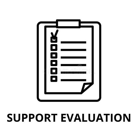 Support Evaluation Icon For Graphic And Web Design Stock Vector