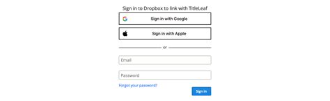 Dropbox Authorization Titleleaf