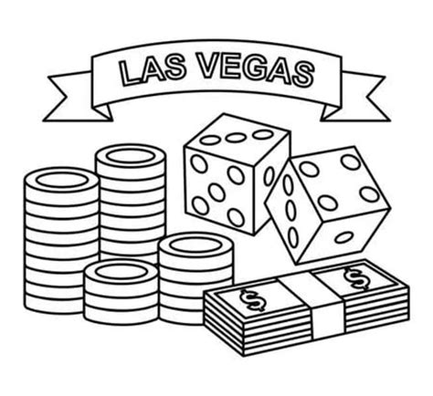 Las Vegas Coloring Pages Coloringlib