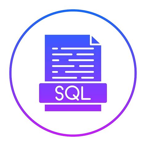 Premium Vector Sql File Vector Illustration