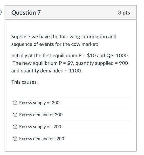 Solved Question 7 3 Pts Suppose We Have The Following Chegg Com