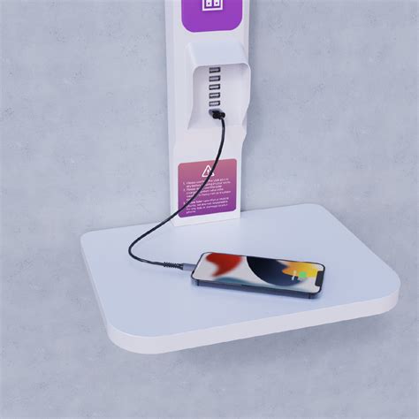 Panneau Solaire Avec Port Usb Pour Recharge Téléphone Bornes Casiers