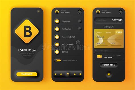 Online Banking Unique Neomorphic Design Kit For Mobile App Neomorphism
