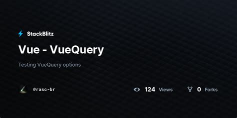 Vue Vuequery Stackblitz