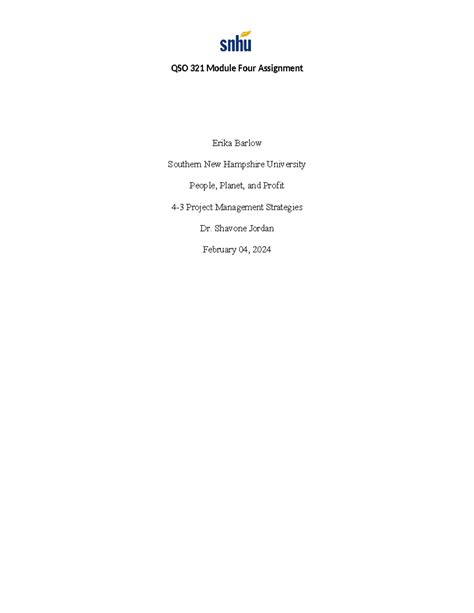 Qso 321 Module Four Assignment Qso 321 Module Four Assignment Erika