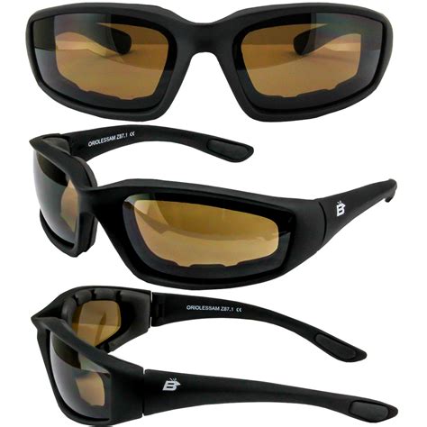 Oriole Ss Foam Padded Sunglasses Amber Lenses
