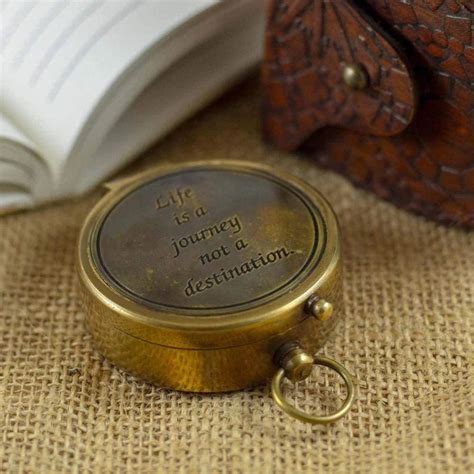 Engraved Bronze Compass Personalized Working Compass For All