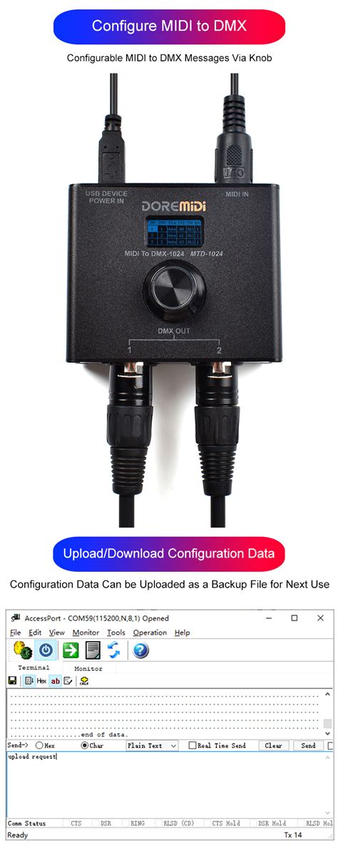 MIDI To DMX Box DOREMiDi