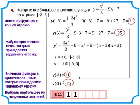 Презентация на тему Наибольшее и наименьшее значение функции 11 класс
