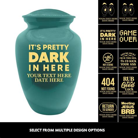 Personalized Urns For Human Ashes Laser Engraved Brass Keepsake Urn