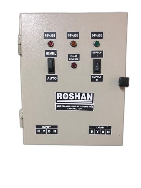 Phase Sequence Corrector 25 Amps Automatic Phase Sequence Corrector Manufacturer From Chennai