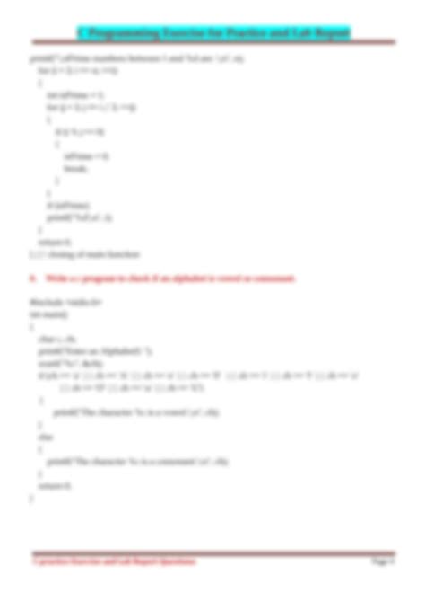 SOLUTION Cprogramming Practice Labreport Questions Answers Studypool
