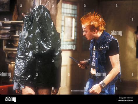 The Young Ones From Left Nigel Planer Under Plastic Bag Adrian Edmondson Sick Season