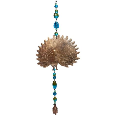 Handmade Picasso Peacock Wind Chime India Overstock