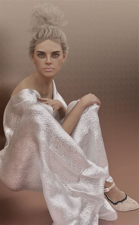 Portrait 3d Render Digital Art By Rrl216