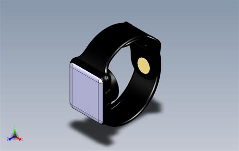 苹果智能手表38mm外型设计3d图纸 Step 模型图纸免费下载 懒石网