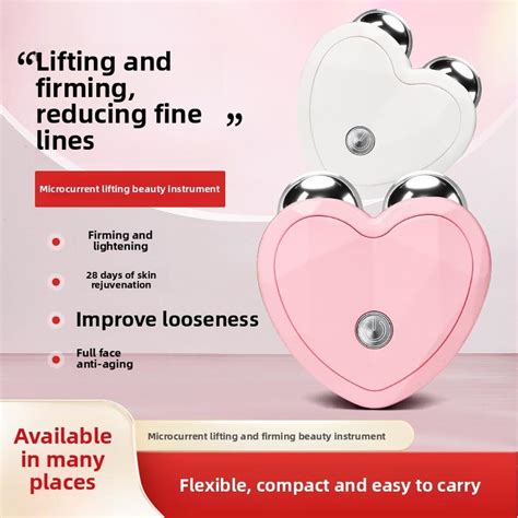 Ems Microcurrent Facial Roller V Lift Firming Massager For Skin