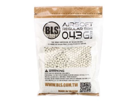Kuličky 0 43g Airsoftové Kuličky Bls Precision Grade 0 43 G 2325 Ks 1 Kg Bílé