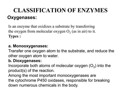 Enzymes Introsuction Nomenclature Classification Ppt