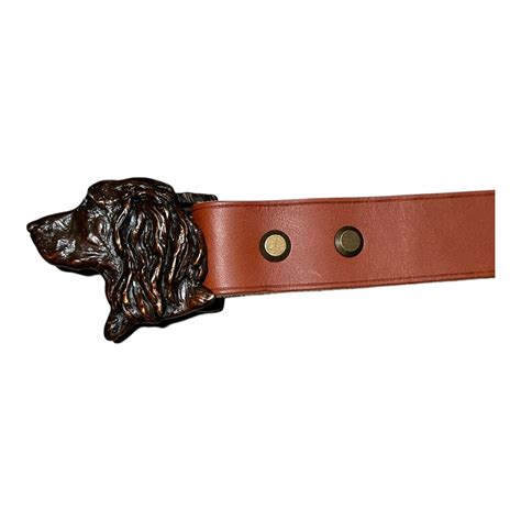 J Greenwood Leather Belt Chestnut Hound And Hare