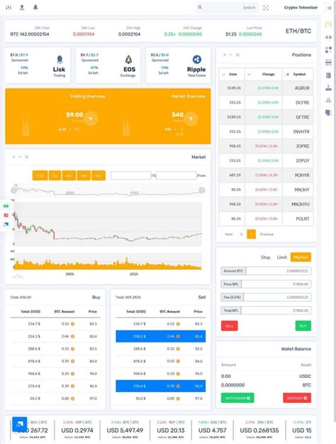 Crypto Tokenizer Admin Dashboard Ui Kit Multipurpose Themes