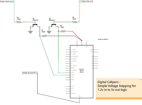 Digital Vernier Caliper Circuit Diagram