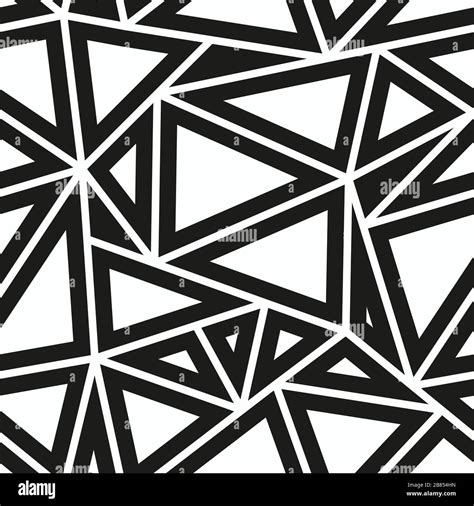 Monochrome Triangle Seamless Pattern Stock Vector Image And Art Alamy