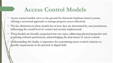 access control methods presentation pptx operating systems computer software and applications