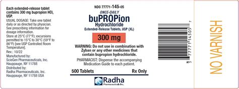 Dailymed Bupropion Hydrochloride Xl Bupropion Hydrochloride Tablet Film Coated Extended