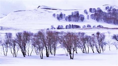 塞外雪景 塞外大漠 塞外飞雪 大山谷图库