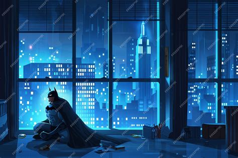 Empty Room With Open Window Illustration Premium Ai Generated Vector