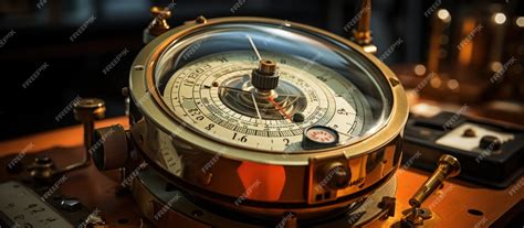 Premium Photo Detailed View Of A Vessels Navigational Instruments