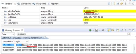 tms320f280049 c28x stl software test application fails to return psa value c2000