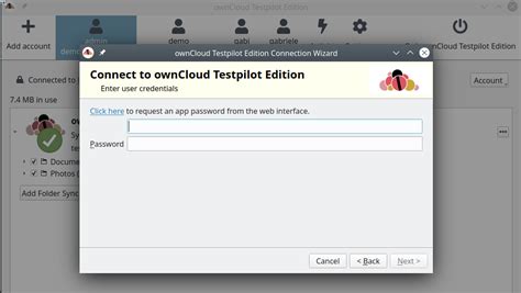 [qa] missing label user on connection dialog testpilotcloud 2 7 5