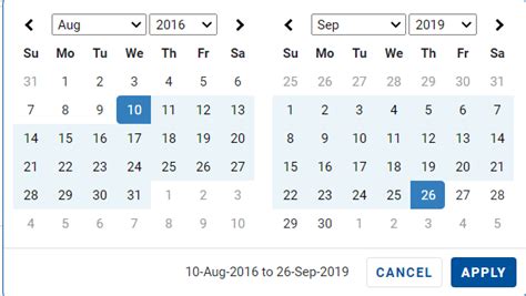 On Selecting The Date From Previous Or Next Month The Other Calendar Updates · Issue 32