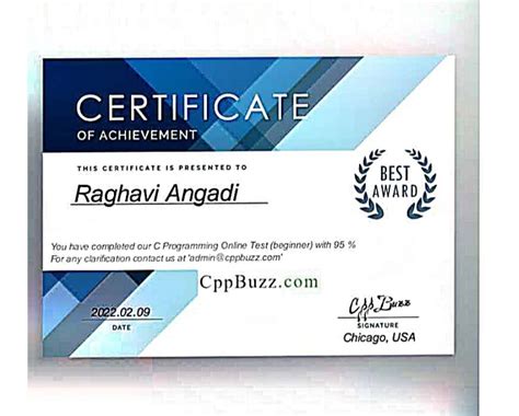 Raghavi Angadi On Linkedin Cprogramming Cppbuzzcertified