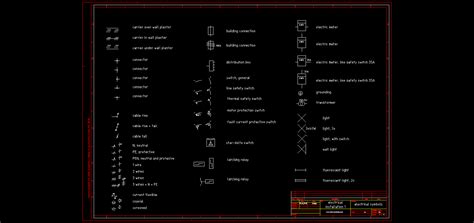 Electrical Electronic Symbols Blocks English CAD SYMBOLS