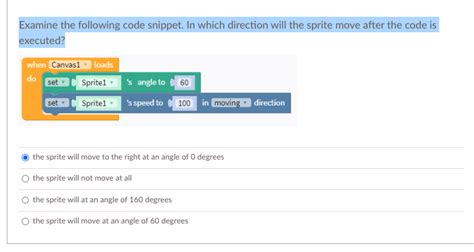 Solved Examine The Following Code Snippet In Which